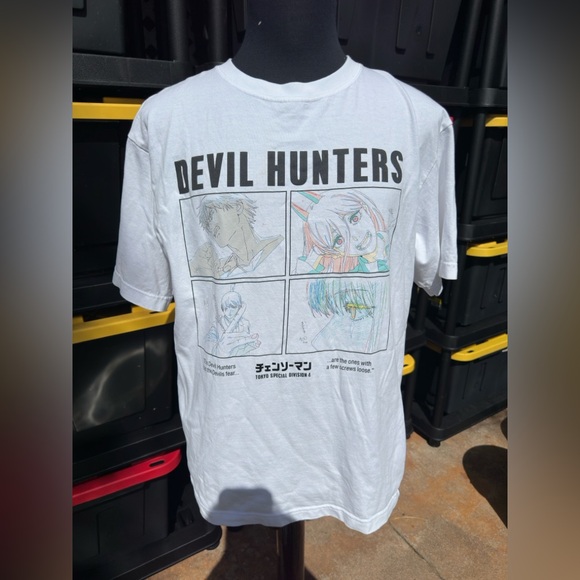 Uniqlo | Shirts | Preowned Uniqlo Ut Chainsaw Man Denji Power Aki ...